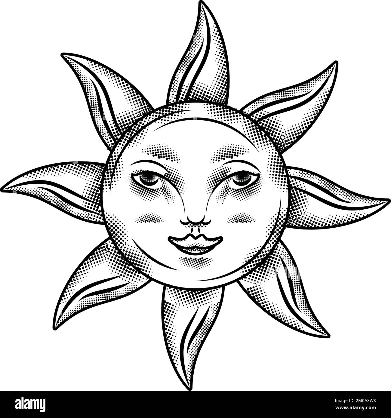 sun tattoo style Stock Vector Image & Art - Alamy