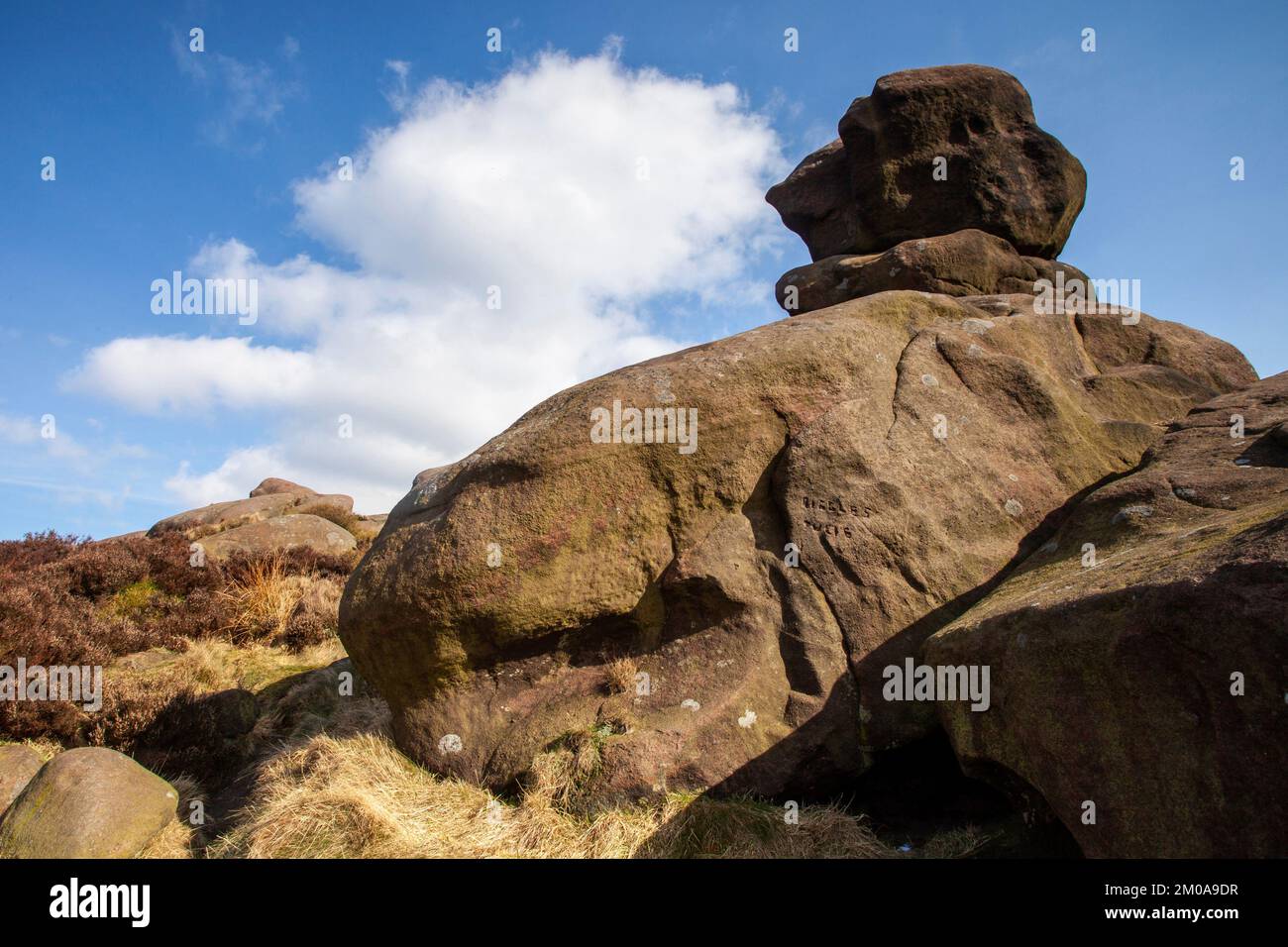 Gritstone Sculptures of Ramshaw Rocks on The Roaches Staffordshire ...