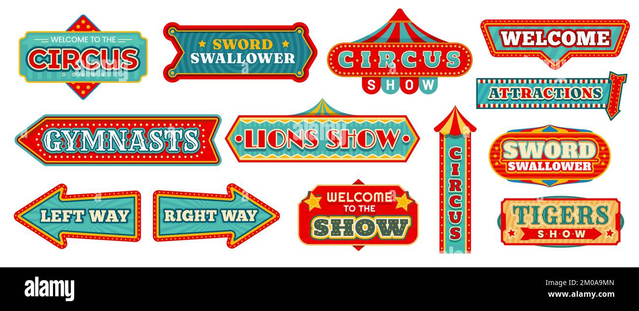 Vintage Carnival Signs