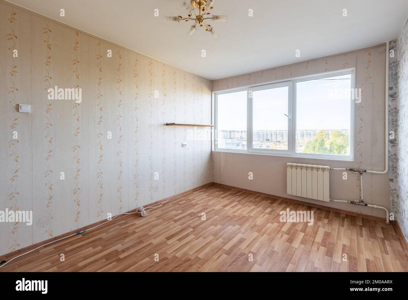Empty room finished and ready to move in Stock Photo - Alamy