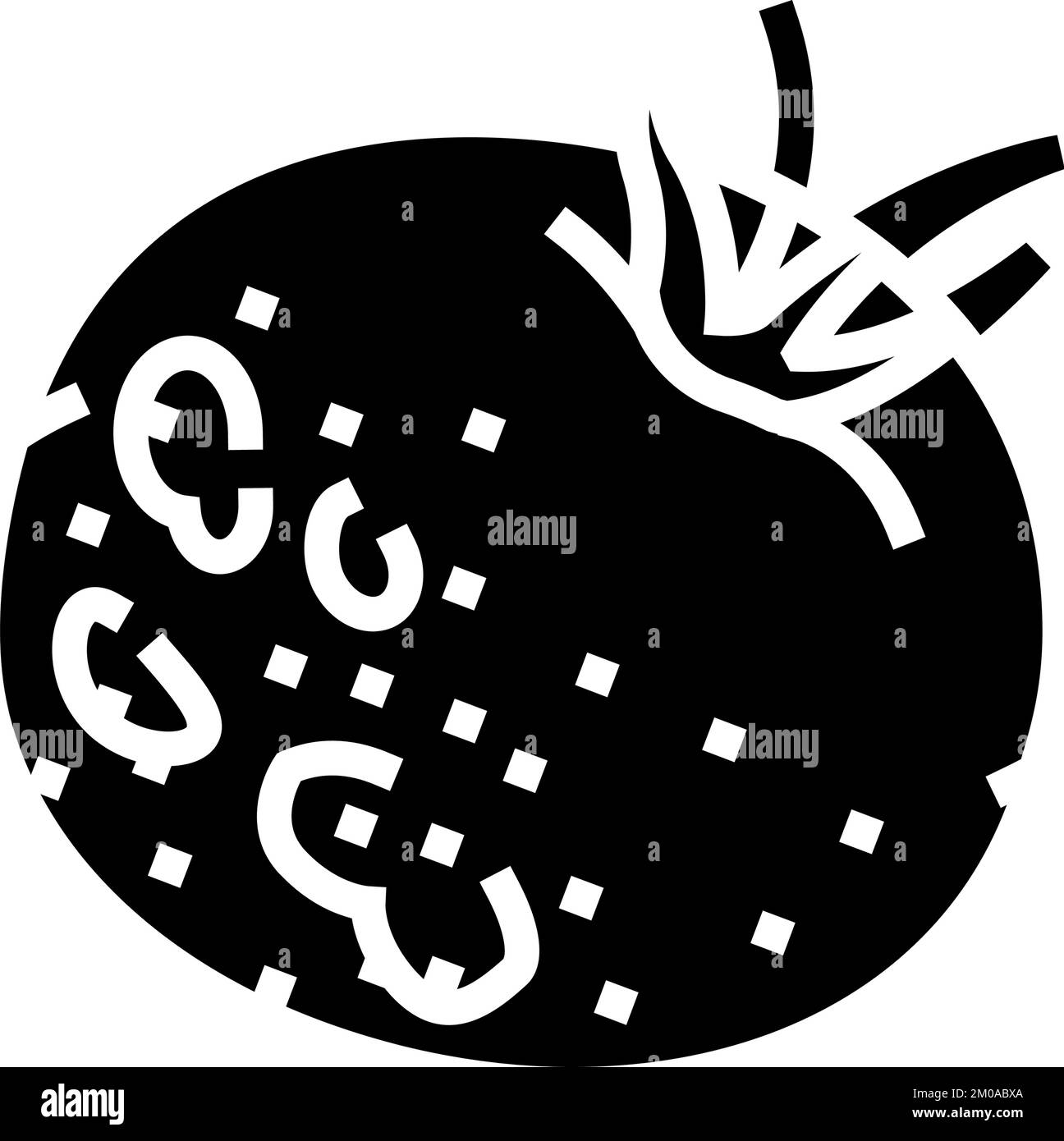 tomato rotten food glyph icon vector illustration Stock Vector Image ...