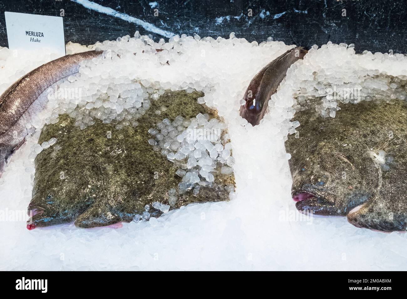 Spain, Madrid, Mercado de San Miguel, Fish Stock Photo - Alamy