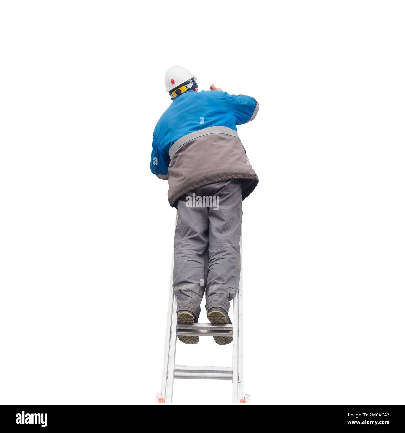 Builder in helmet on Cut Out Stock Images & Pictures - Alamy