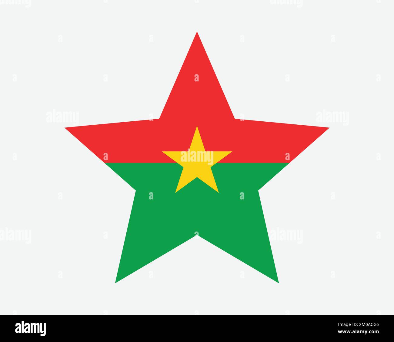 Burkina Faso Star Flag. Burkinabè Star Shape Flag. Country National ...