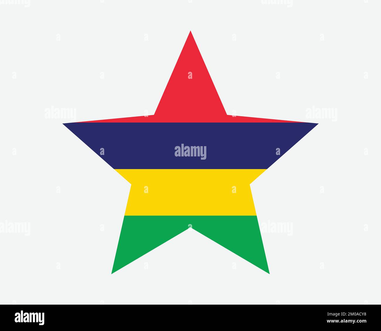 Mauritius Star Flag. Mauritian Star Shape Flag. Republic of Mauritius ...