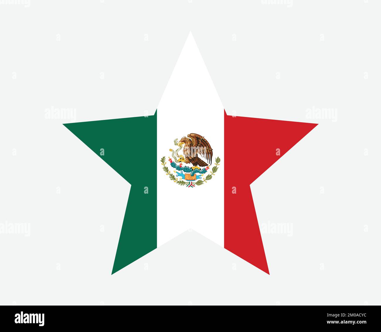Mexico Star Flag. Mexican Star Shape Flag. Mexicanos Country National ...