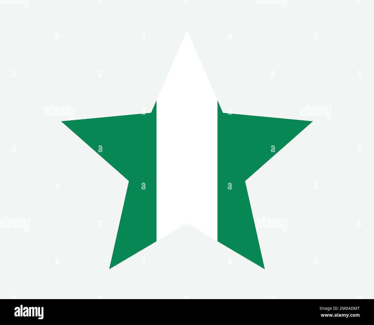 Nigeria Star Flag. Nigerian Star Shape Flag. Federal Republic of ...