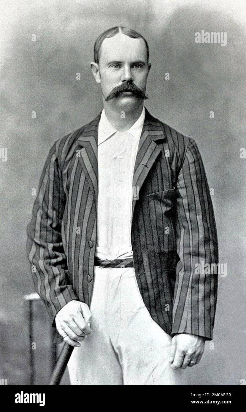 Australian cricketer Billy Murdoch (1854 - 1911). Alick Bannerman Stock ...