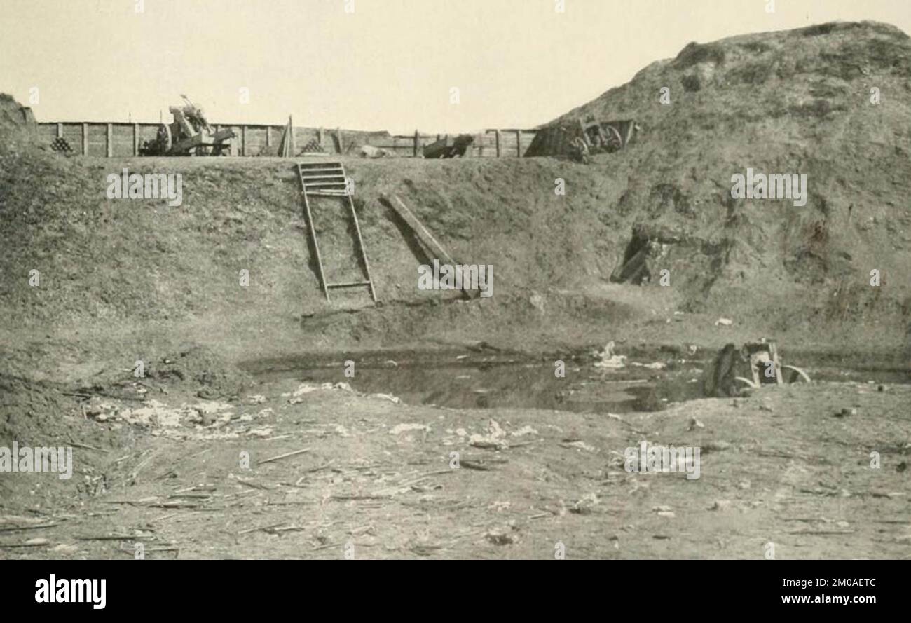 Inside the ramparts of Fort Fisher after its capture Stock Photo - Alamy
