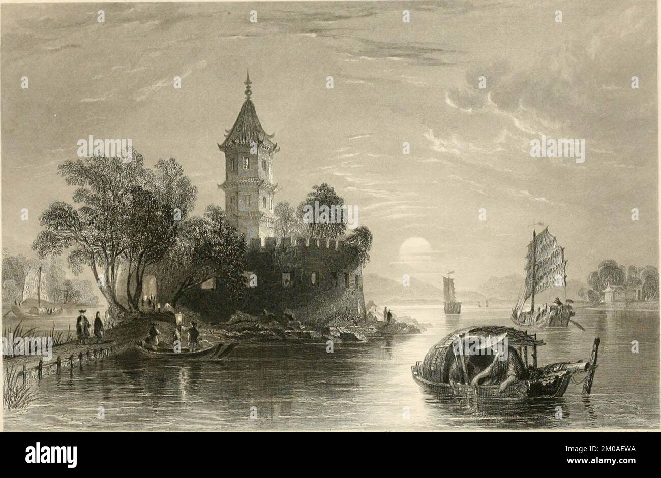 Macao Fort, c. 1841 Stock Photo - Alamy