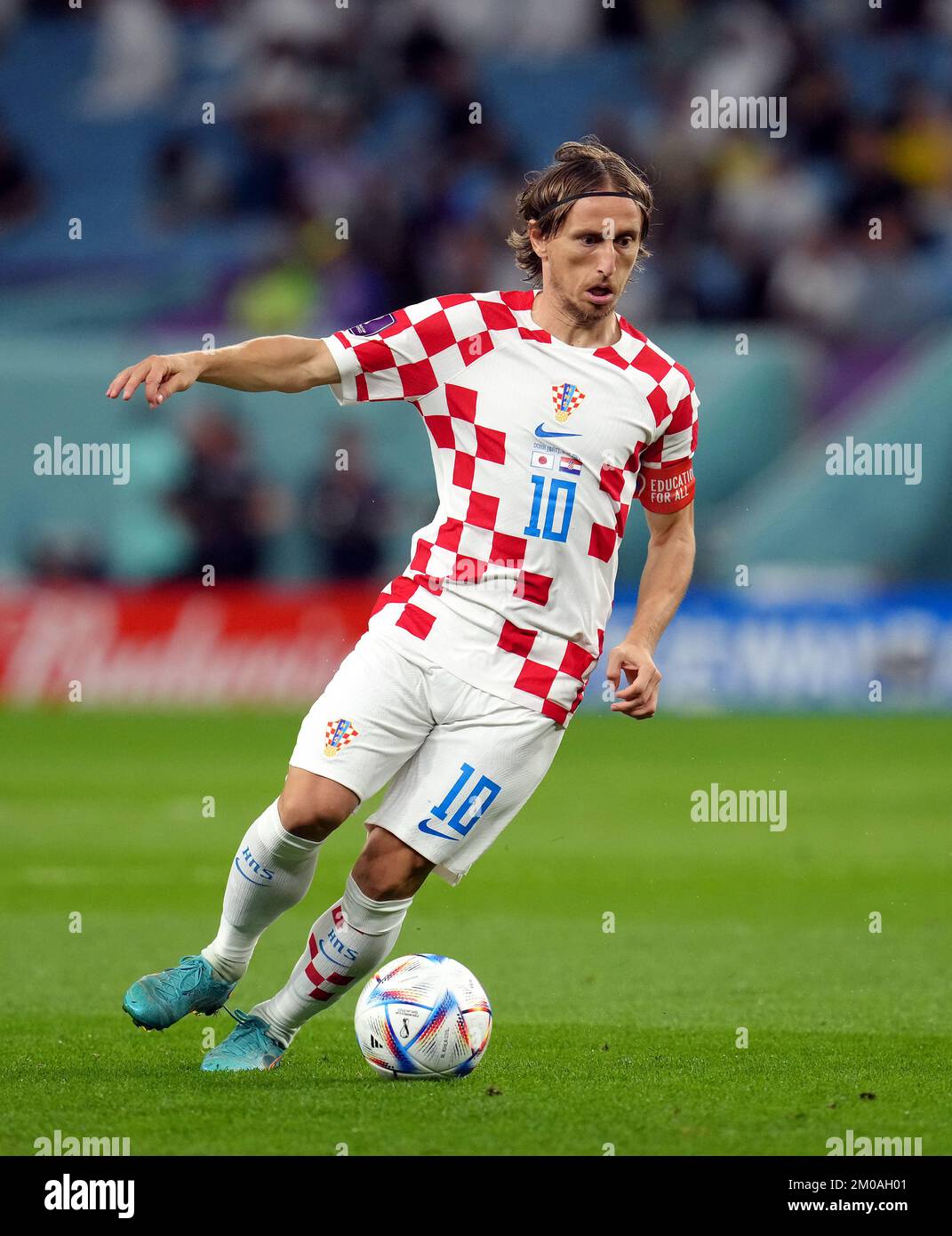 Croatia’s Luka Modric during the FIFA World Cup Round of Sixteen match ...