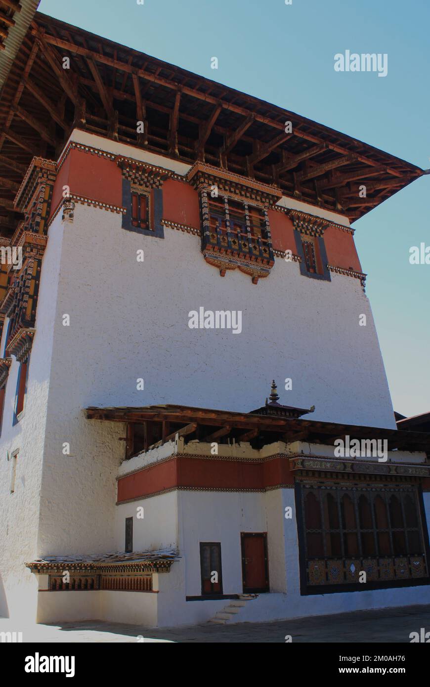 Buddhist monastery in the city of Paro, Bhutan Stock Photo - Alamy