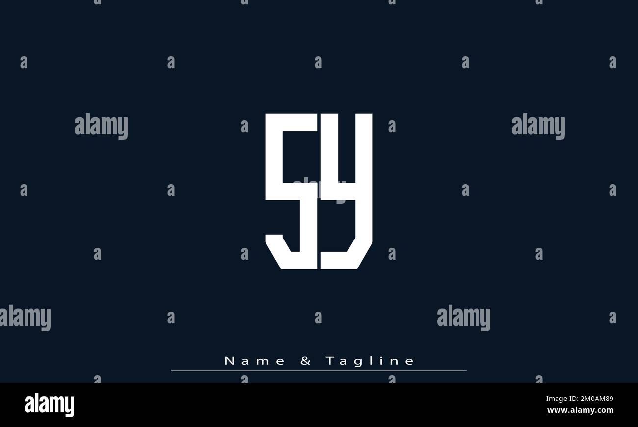 Alphabet letters Initials Monogram logo SY , YS Stock Vector Image & Art - Alamy