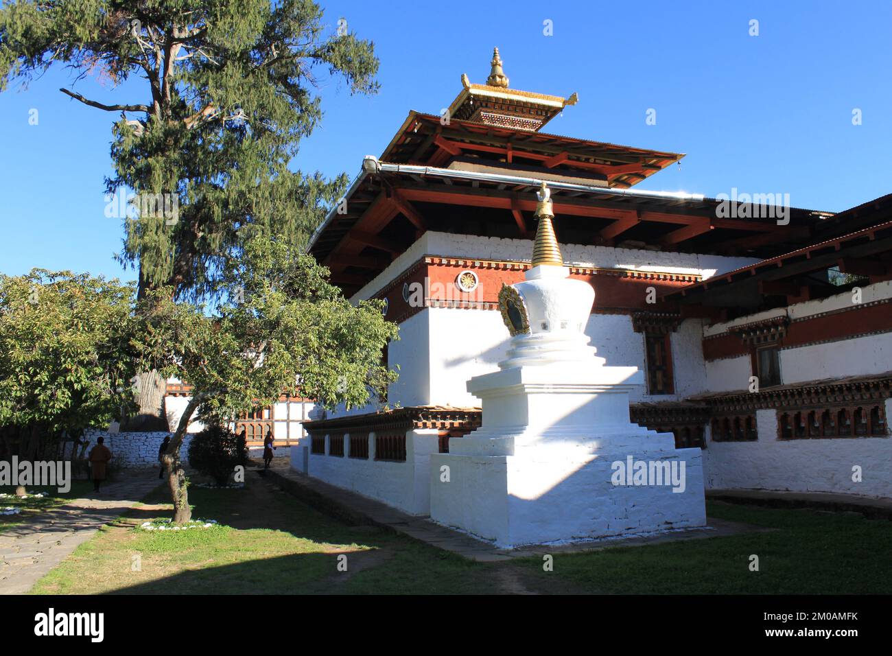Buddhist monastery in the city of Paro, Bhutan Stock Photo - Alamy