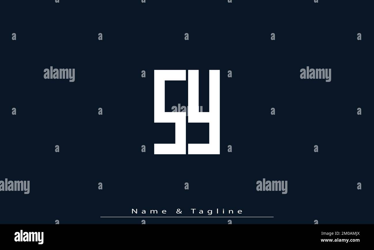 Alphabet letters Initials Monogram logo SY , YS Stock Vector Image & Art - Alamy