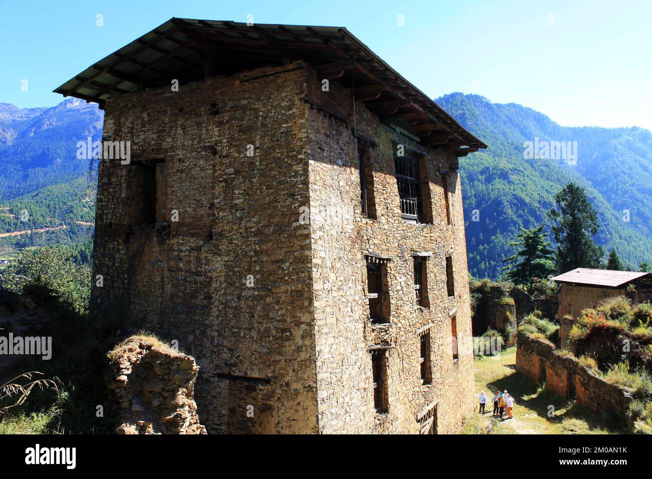 Ancient ruined monastery near Paro, Bhutan Stock Photo - Alamy