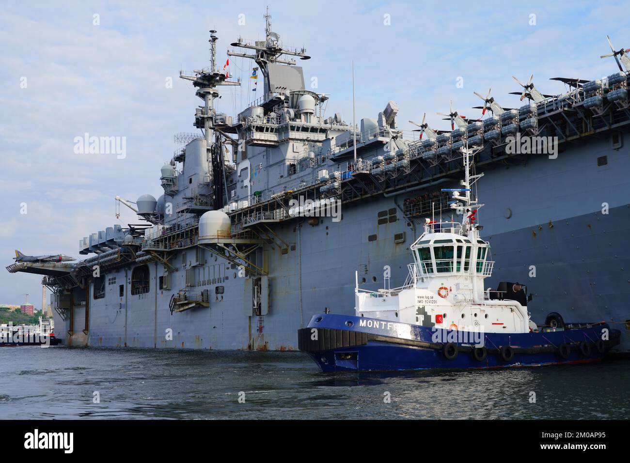 STOCKHOLM, SWEDEN -30 MAY 2022- View of the USS Kearsarge (LHD-3), a ...