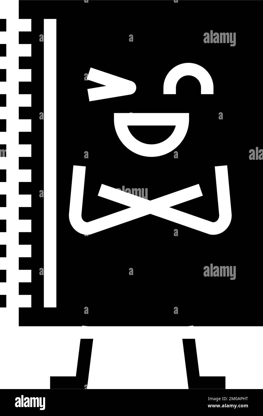 notebook stationery character glyph icon vector illustration Stock ...