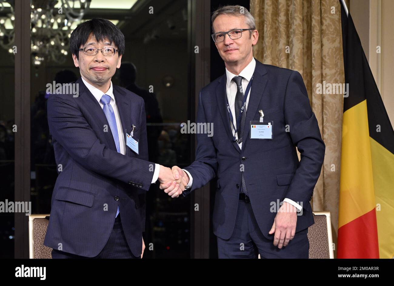 University Of Tokyo's Ryuji Yamamoto and Rector KU Leuven Luc Sels ...
