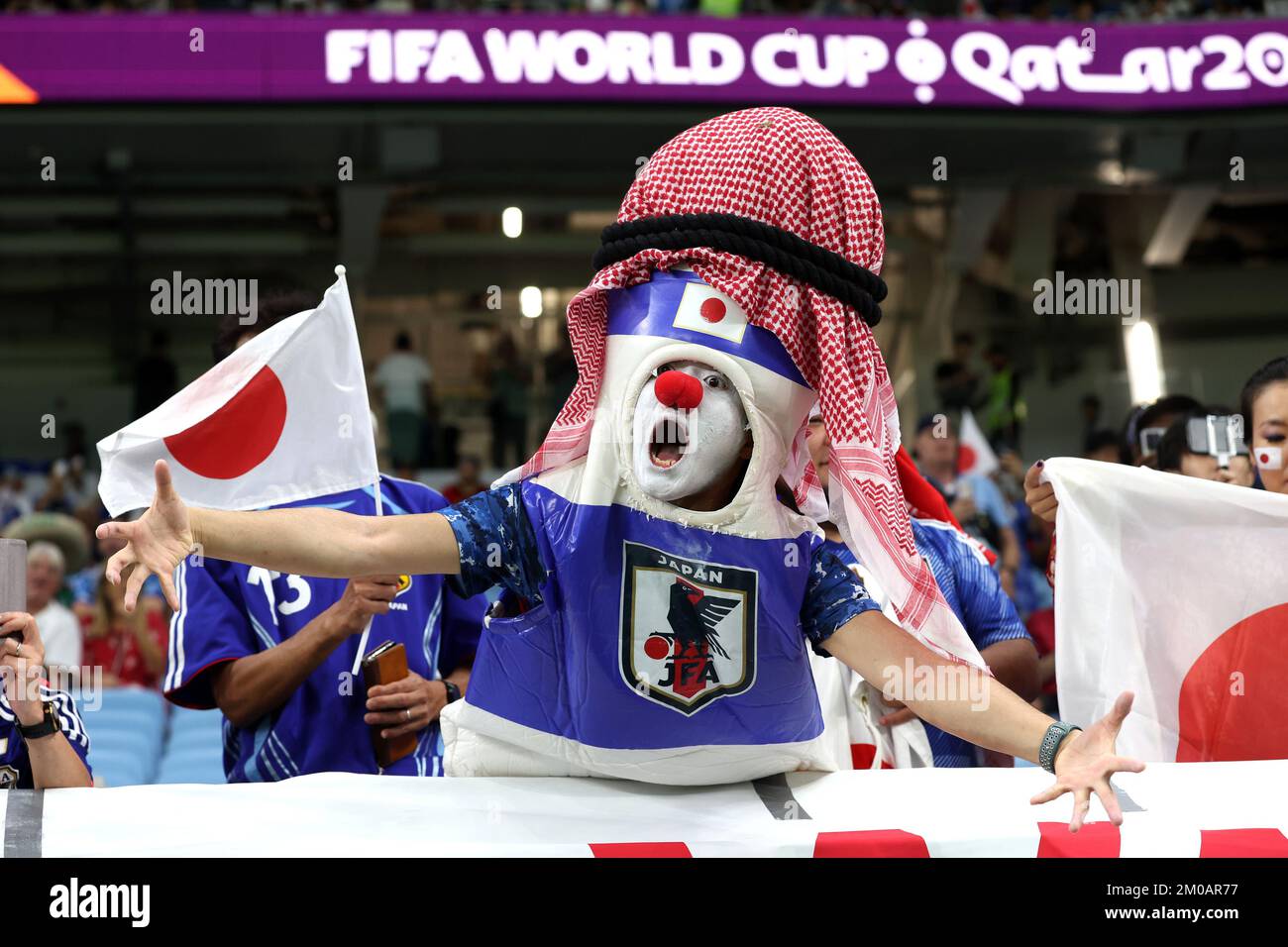 Al Wakrah, Qatar. 5th December, 2022. Fans pose for a photo prior the ...