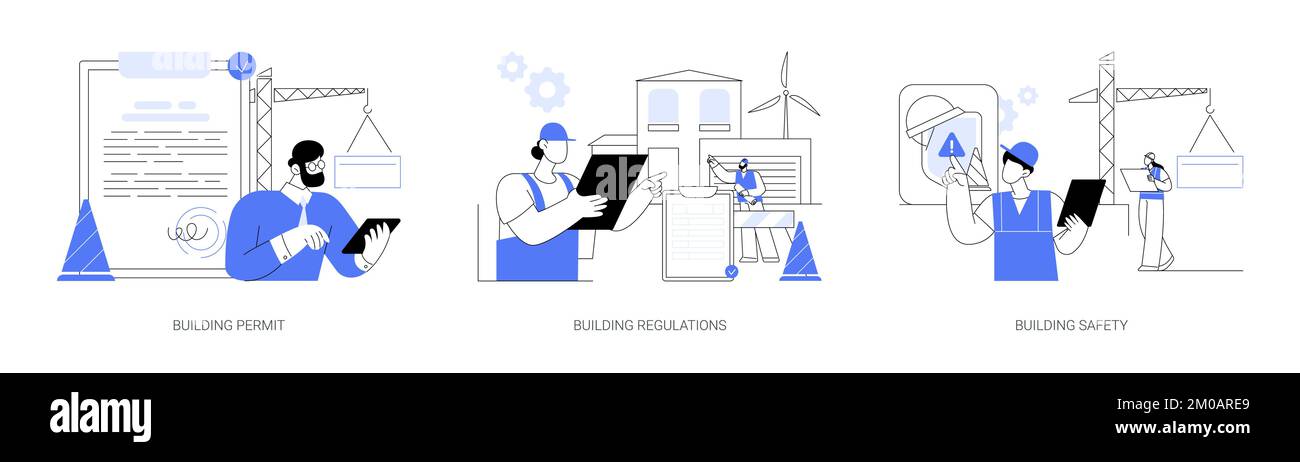 Construction business abstract concept vector illustrations Stock ...