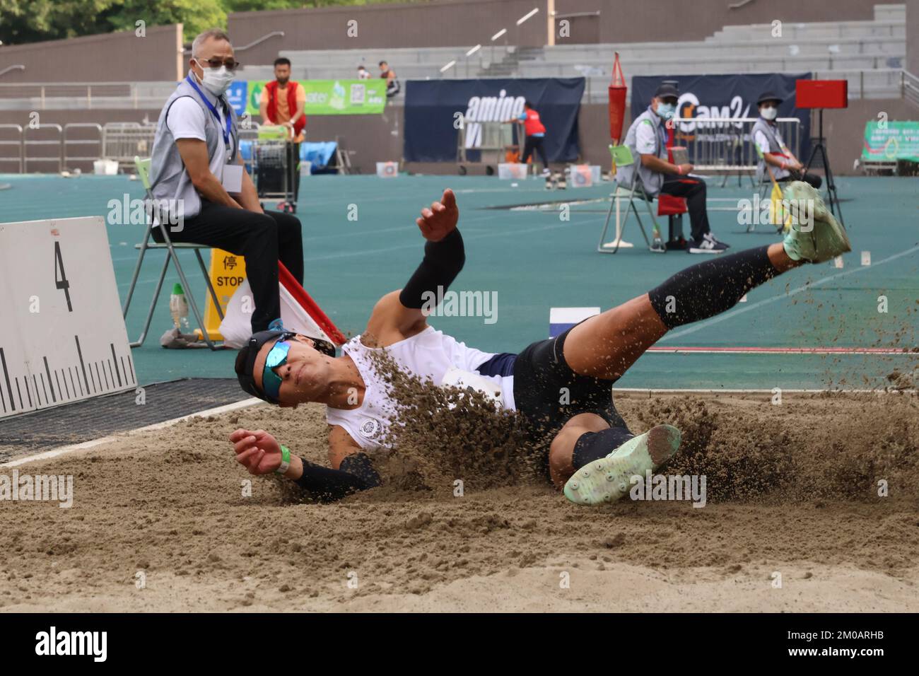 Long jumper Ko Ho-long won the first-place at the Hong Kong Athletics ...