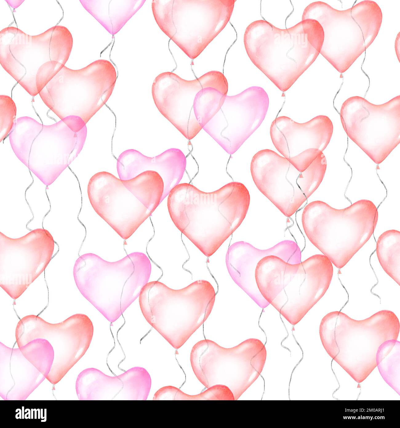 Seamless pattern of color watercolor happy holiday glossy helium air ...