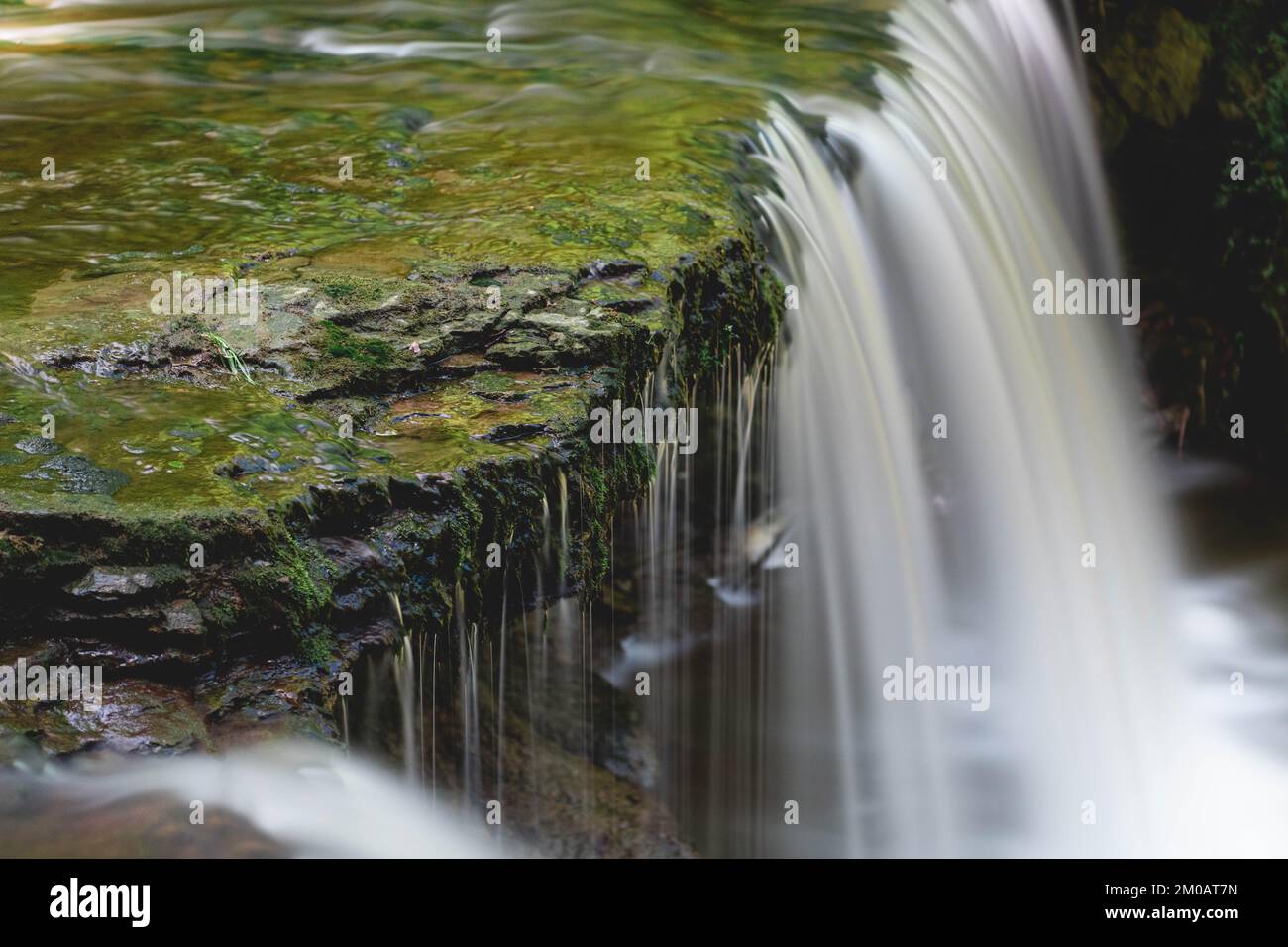 Closeup scenic smooth waterfall hi-res stock photography and images - Alamy