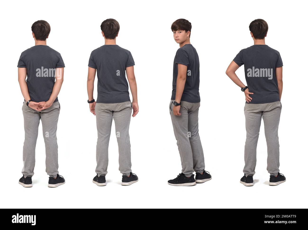 T back turned to camera hi-res stock photography and images - Alamy