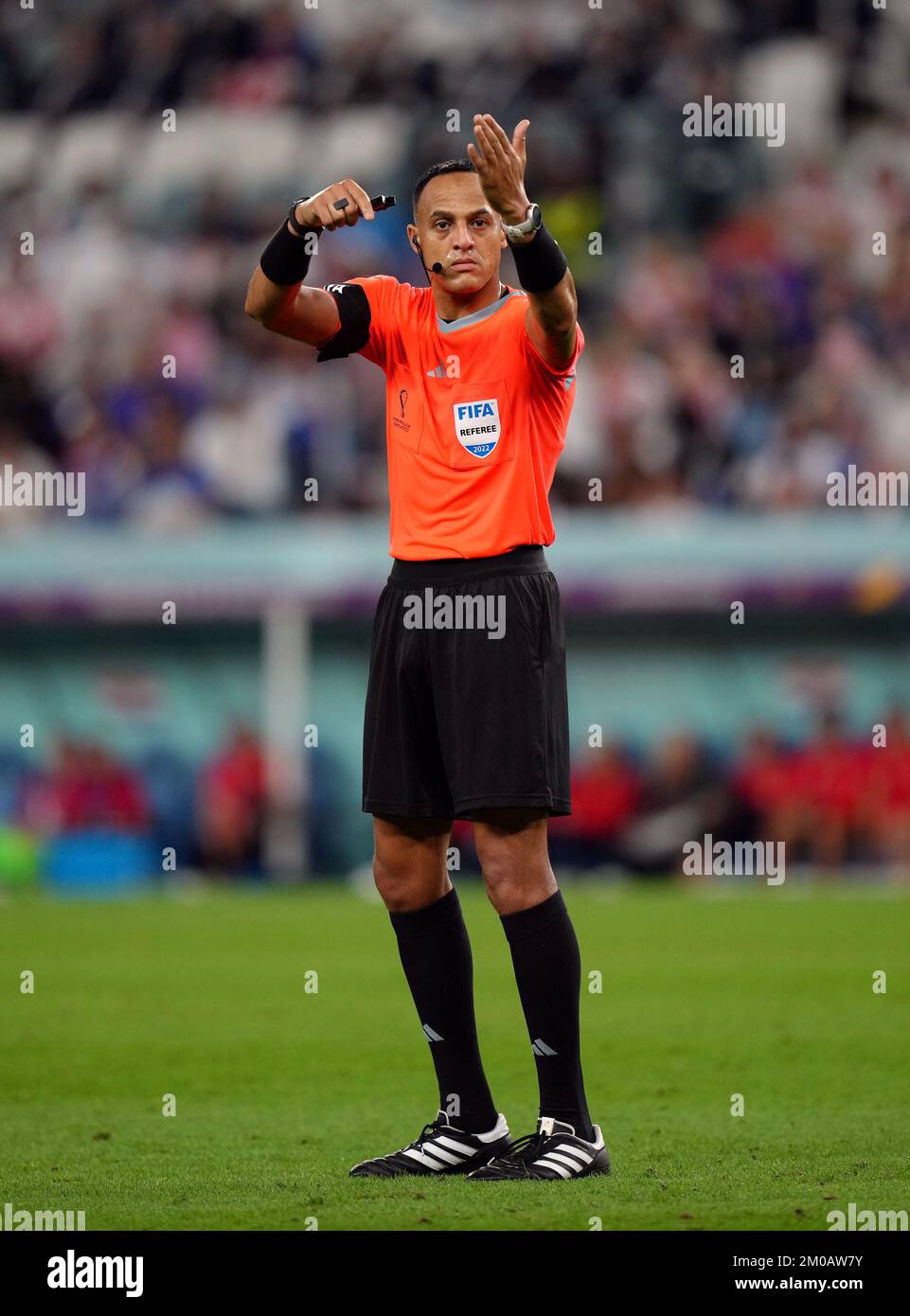 Referee Ismail Elfath during the FIFA World Cup Round of Sixteen match ...