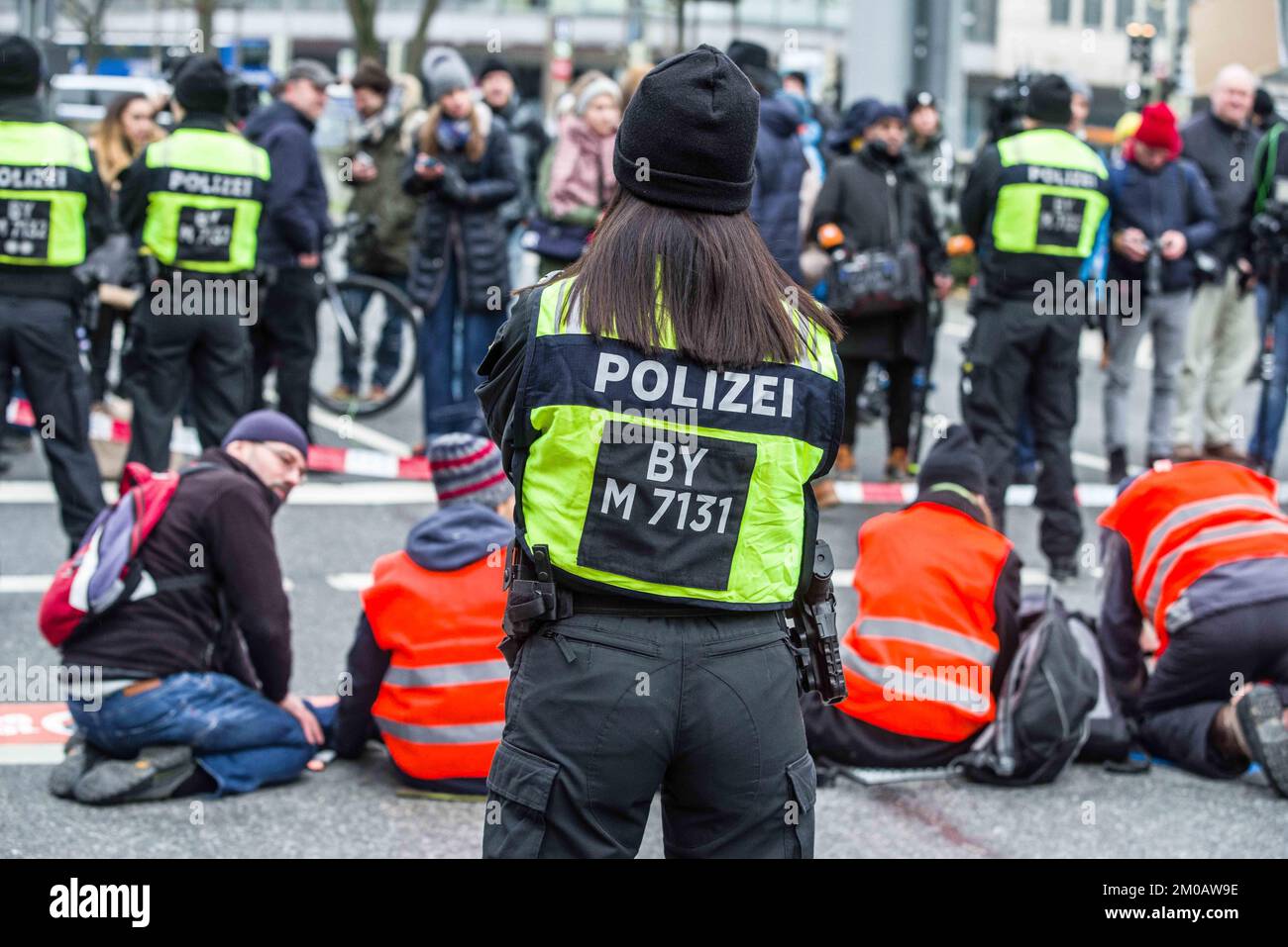 December 5, 2022, Munich, Bavaria, Germany: Climate activists from ...