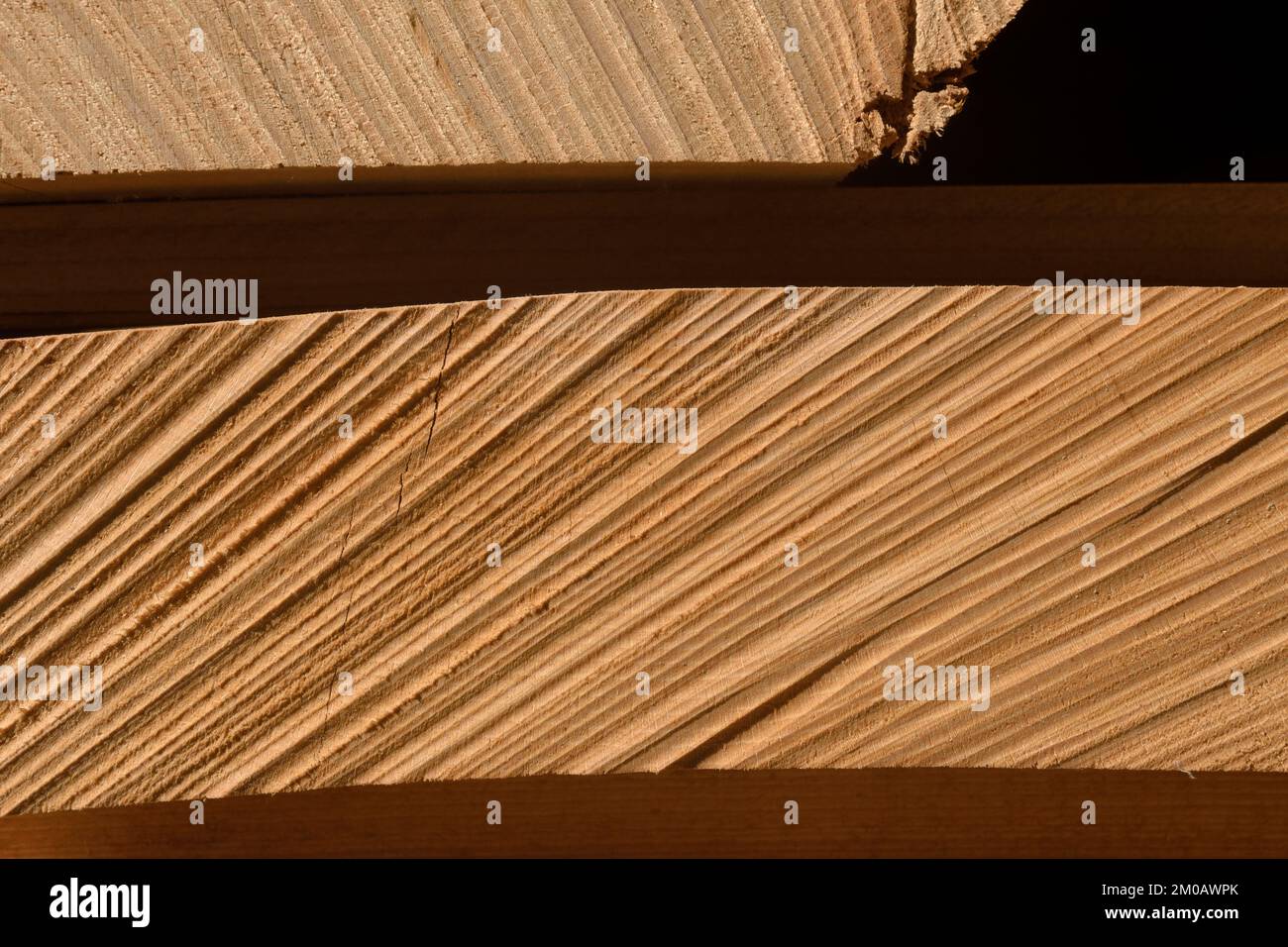 detail of a cut wood in a sawmill Stock Photo - Alamy