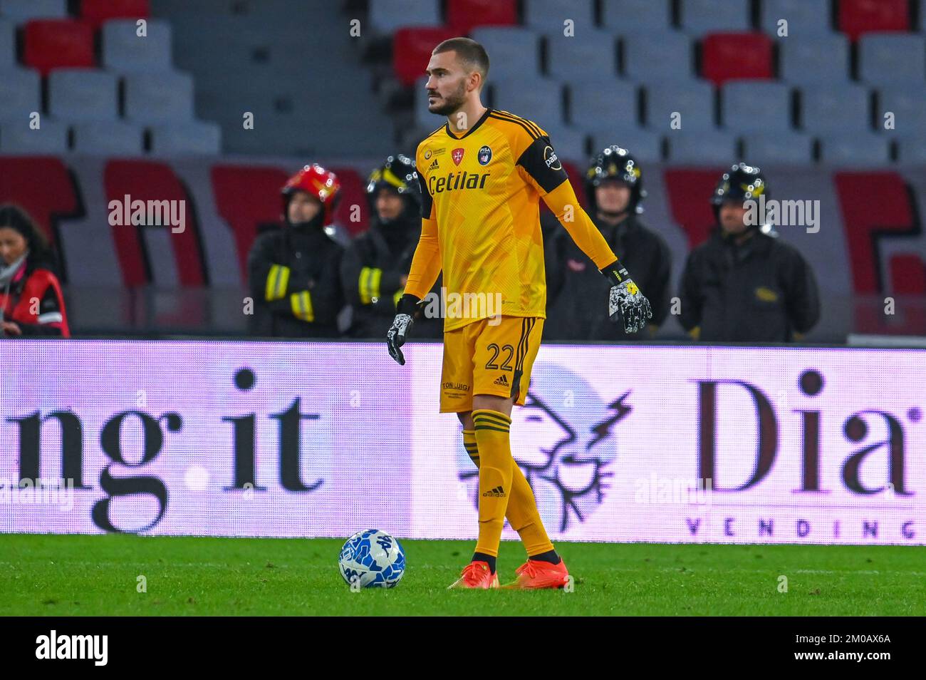 San Nicola stadium, Bari, Italy, December 04, 2022, Pisa's Alessandro ...