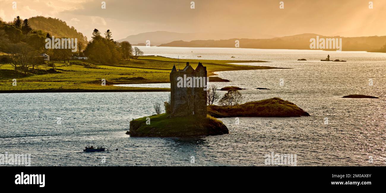Warm light castle stalker hi-res stock photography and images - Alamy