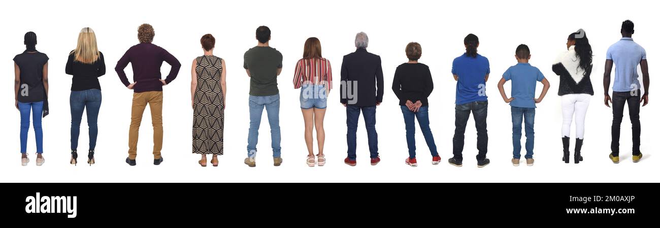 Rear view group latin Cut Out Stock Images & Pictures - Alamy