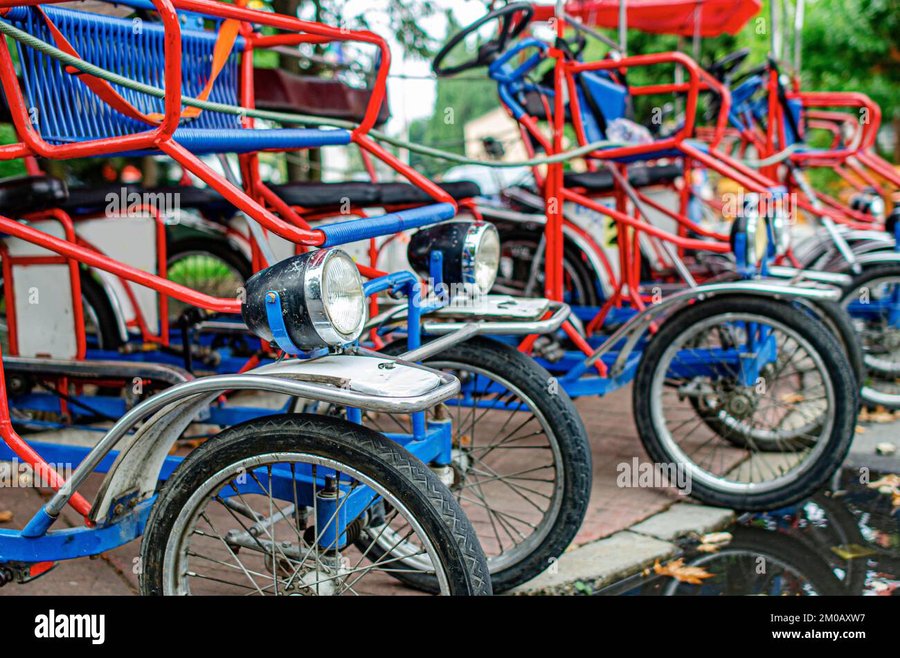 Street bike taxis Stock Photo - Alamy