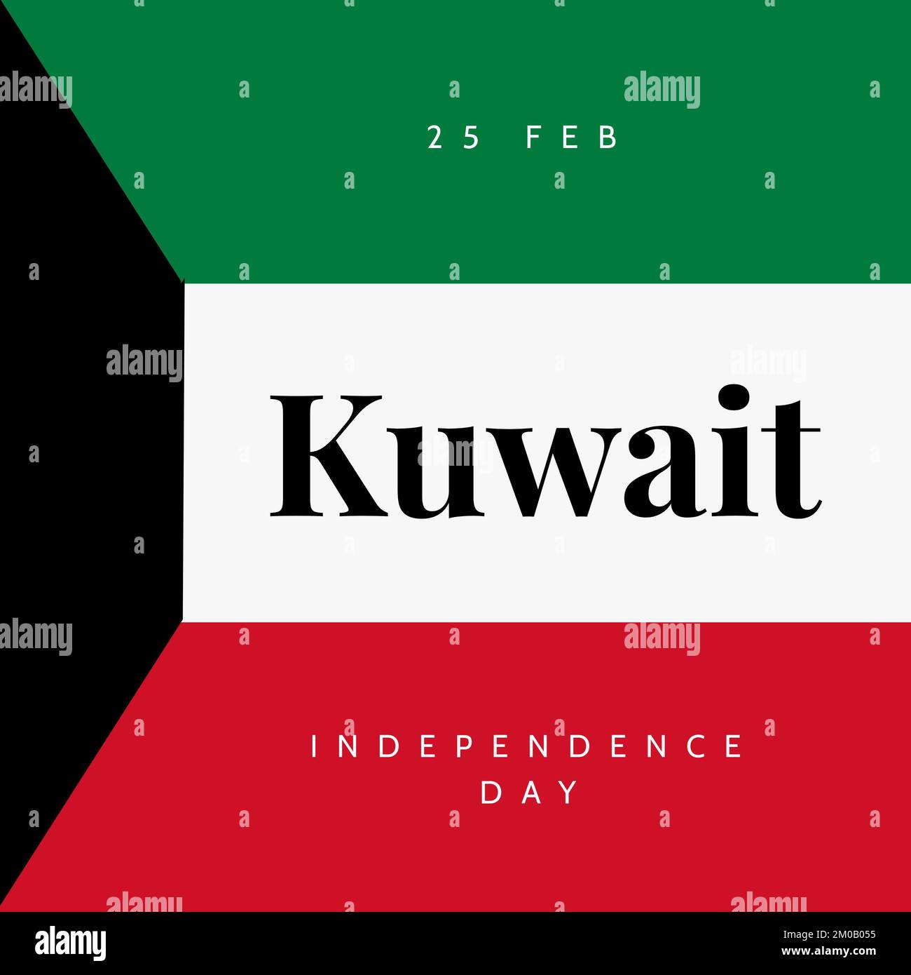 Composition of kuwait independence day text over shapes Stock Photo - Alamy