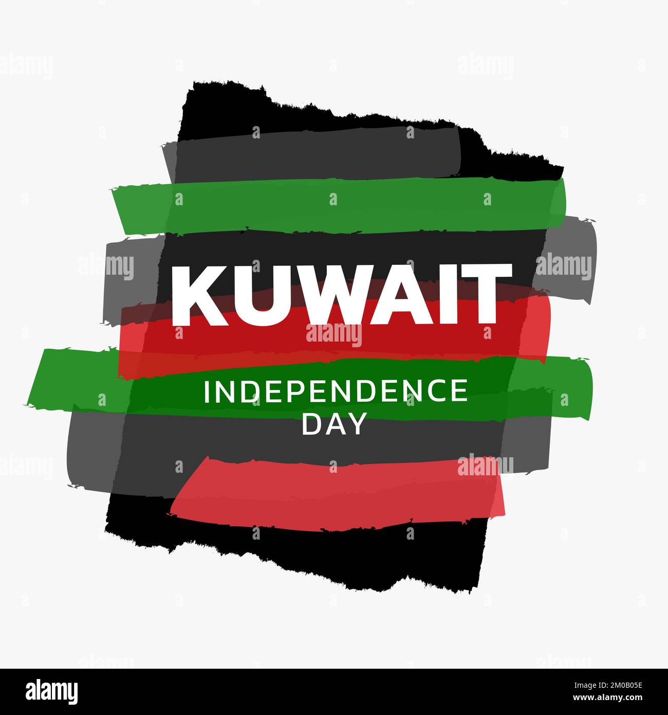 Composition of kuwait independence day text over shapes Stock Photo - Alamy