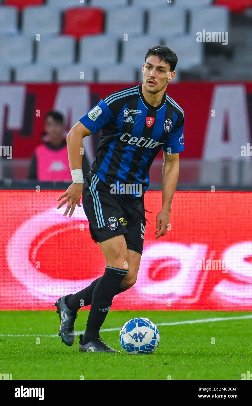 San Nicola stadium, Bari, Italy, December 04, 2022, Pisa's Federico ...