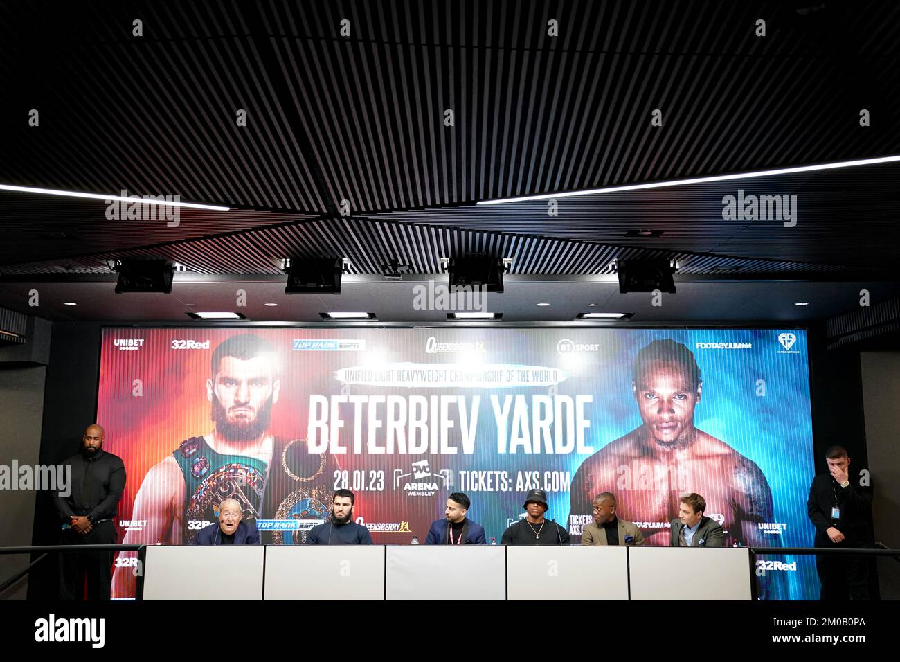 Artur Beterbiev and Anthony Yarde speak during the press conference ... Artur Beterbiev and Anthony Yarde speak during the press conference ...