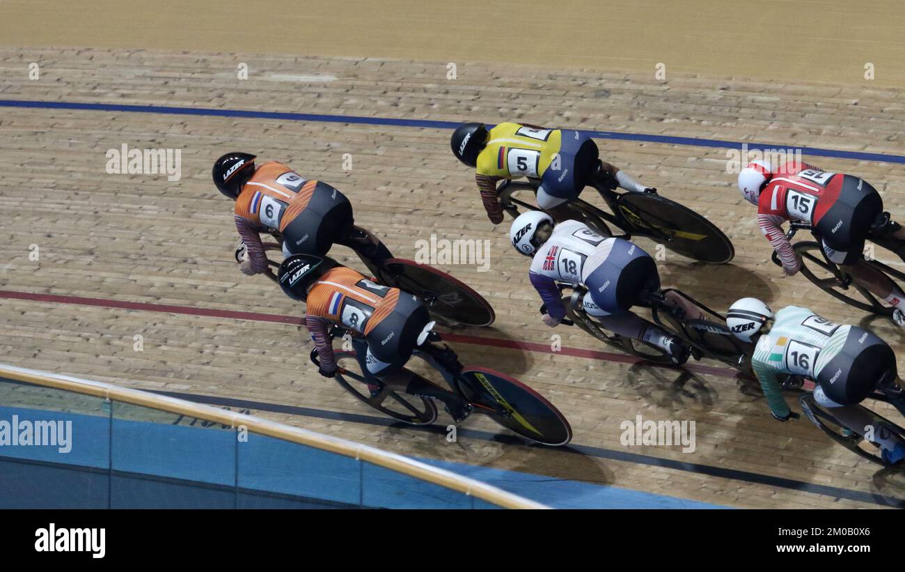 Track Cycling Champions League, Lee Valley Velodrome London UK. Women's ...