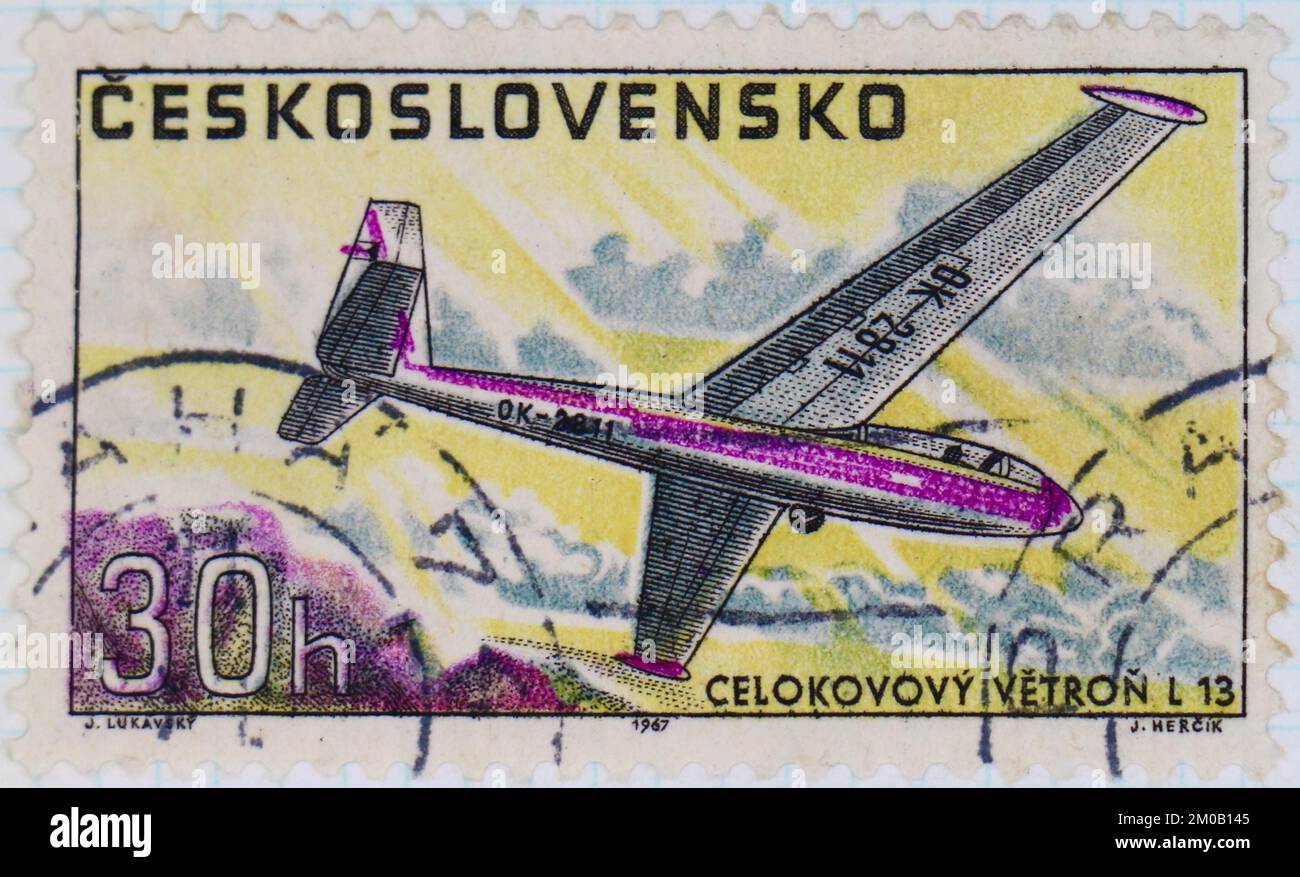 Czech postage stamp hi-res stock photography and images - Alamy