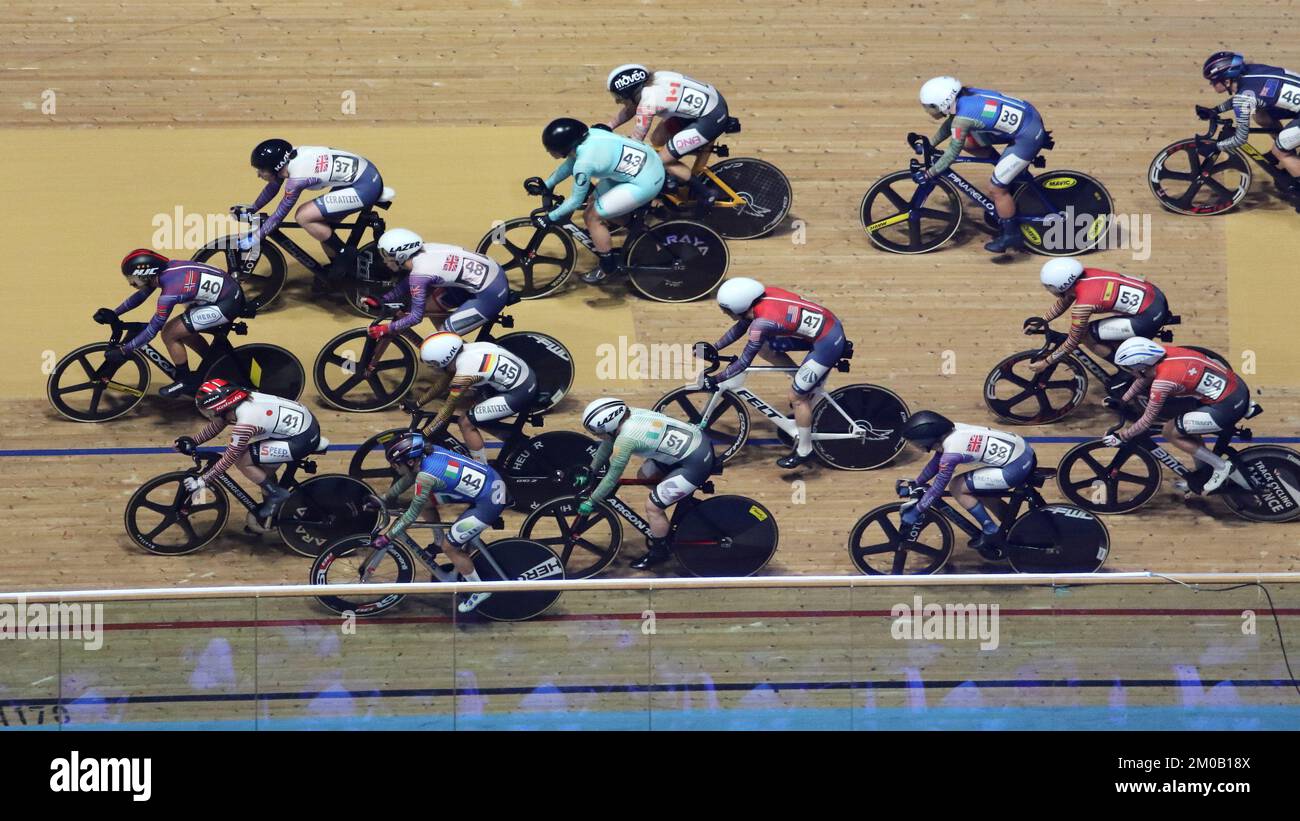 Track Cycling Champions League, Lee Valley Velodrome London UK. Women's Scratch Race, 3rd ...