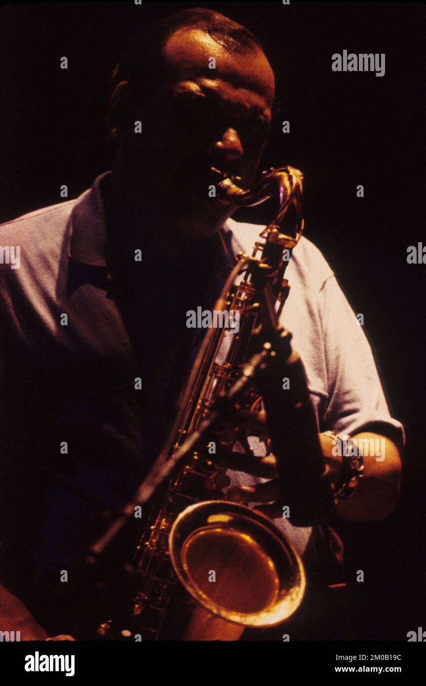 Ornette Coleman, American Free Jazz saxophone player,performs with Pat ...