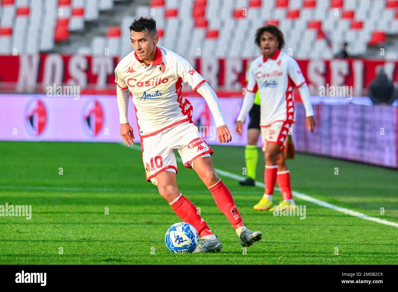 San Nicola stadium, Bari, Italy, December 04, 2022, Bari's Montero ...