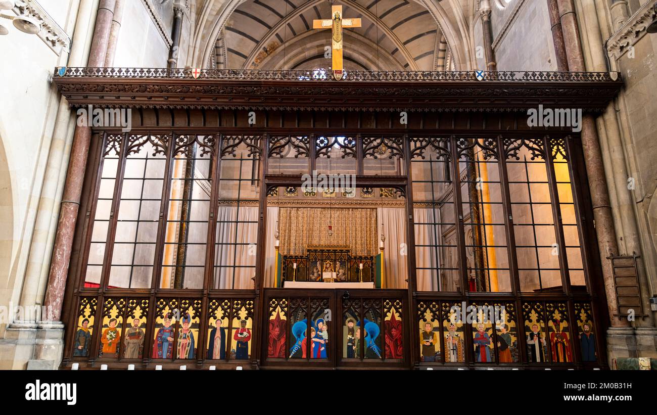 Church interior view, sanctuary, place of worship Stock Photo - Alamy