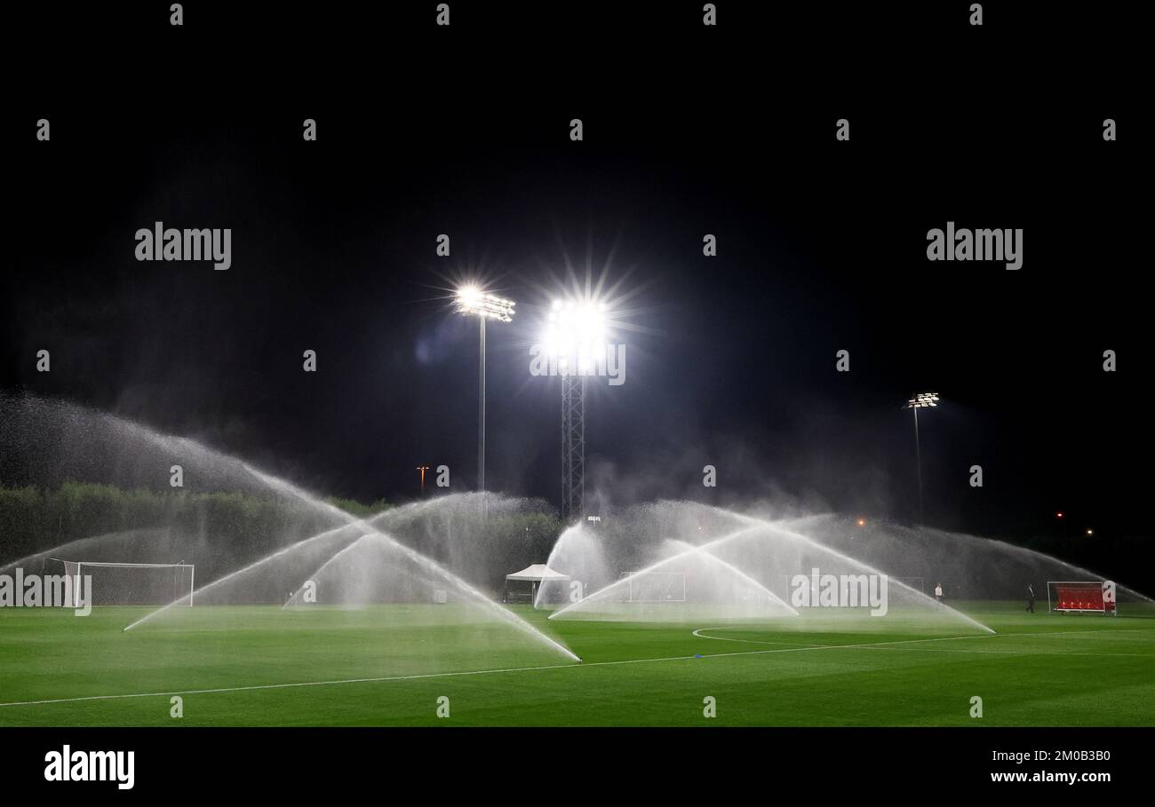 Football pitch watering hi-res stock photography and images - Alamy