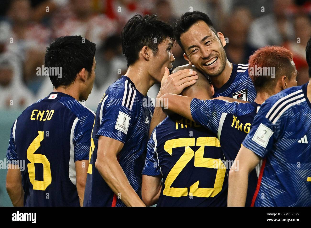 Doha, Qatar on December 5, 2022. Daizen Maeda of Japan during Japan v Croatia match of the Fifa ...