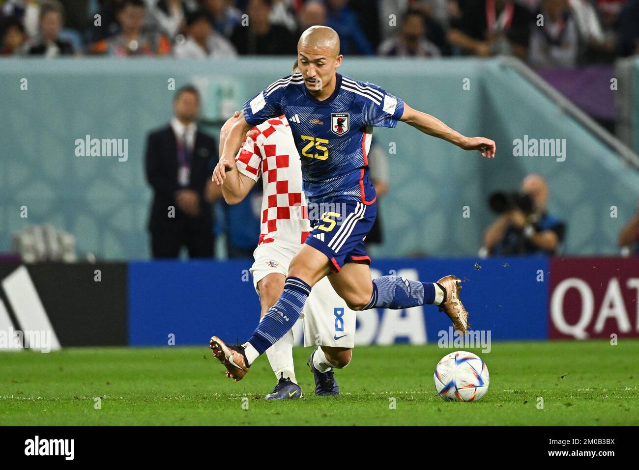 Doha, Qatar on December 5, 2022. Daizen Maeda of Japan during Japan v ...