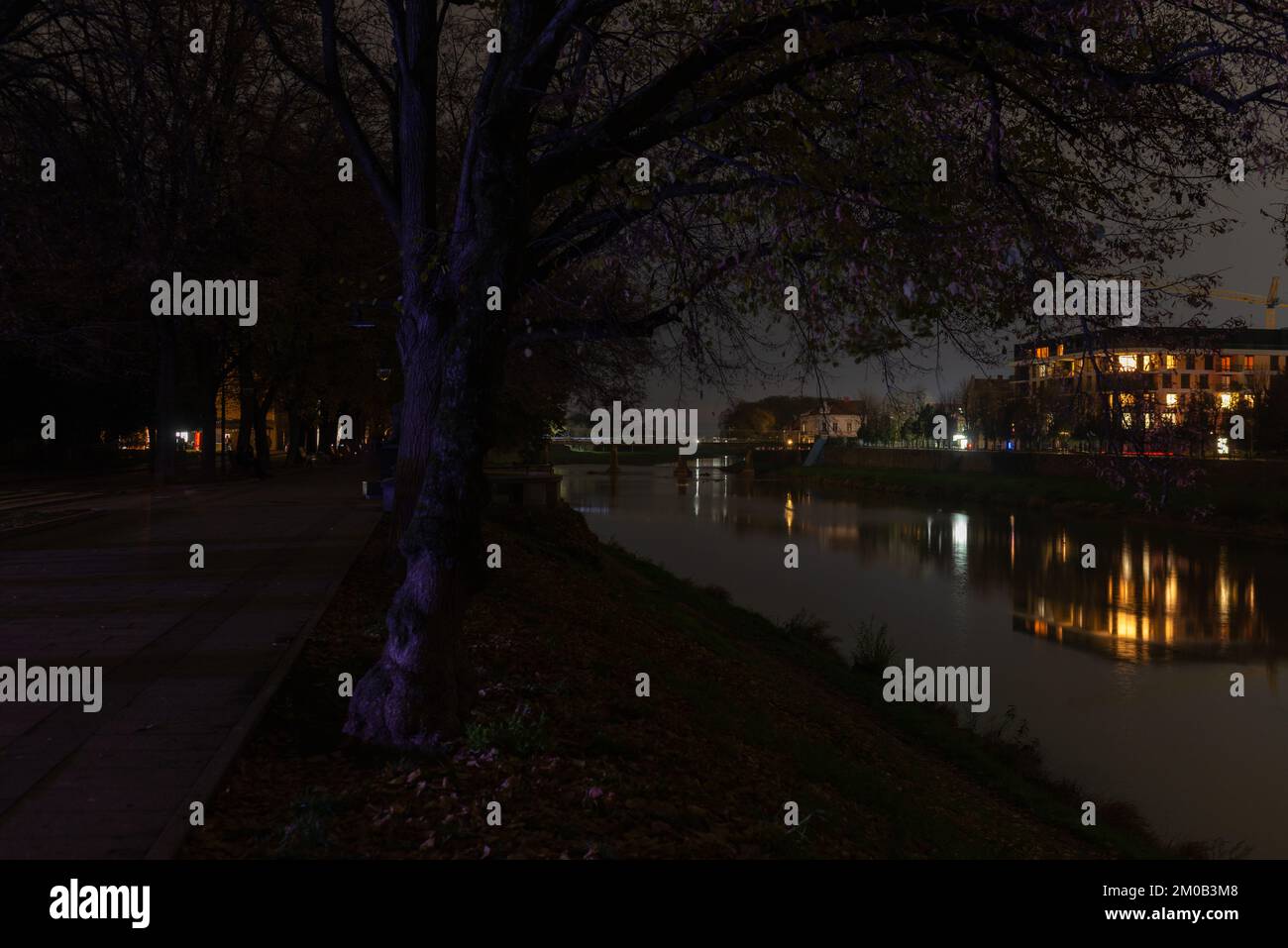 Blackout in the Ukraine streets without street lighting Stock Photo - Alamy